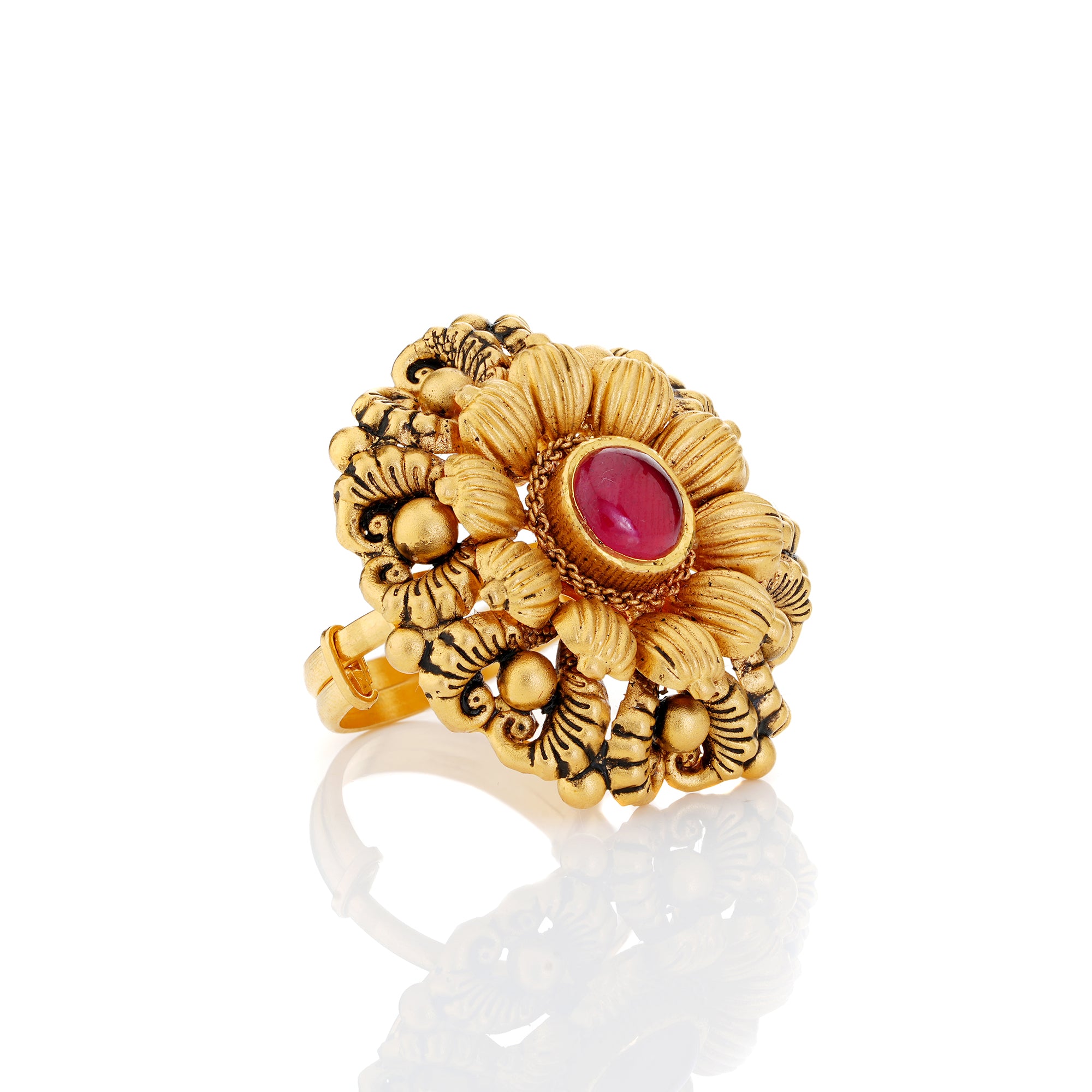 Mahtab Gold Ring – Khanna Jewellers