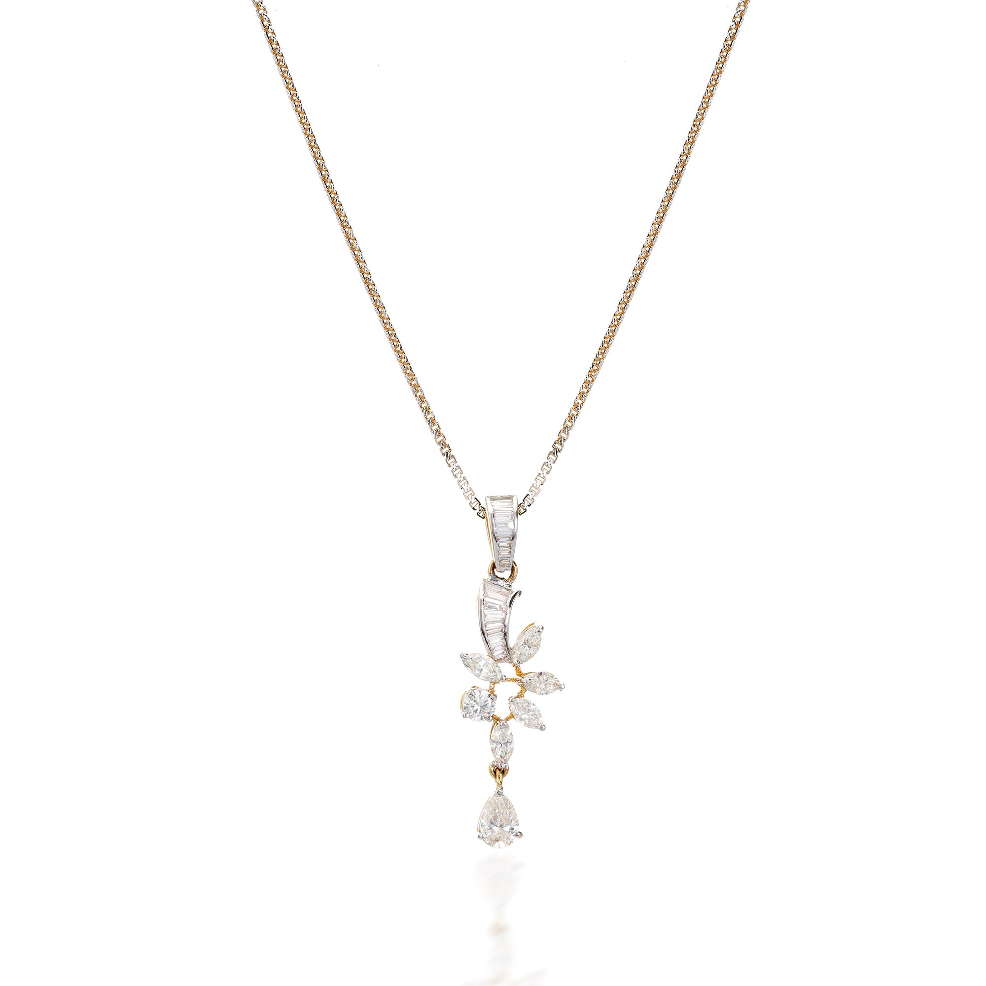 Synthetic diamond necklace store
