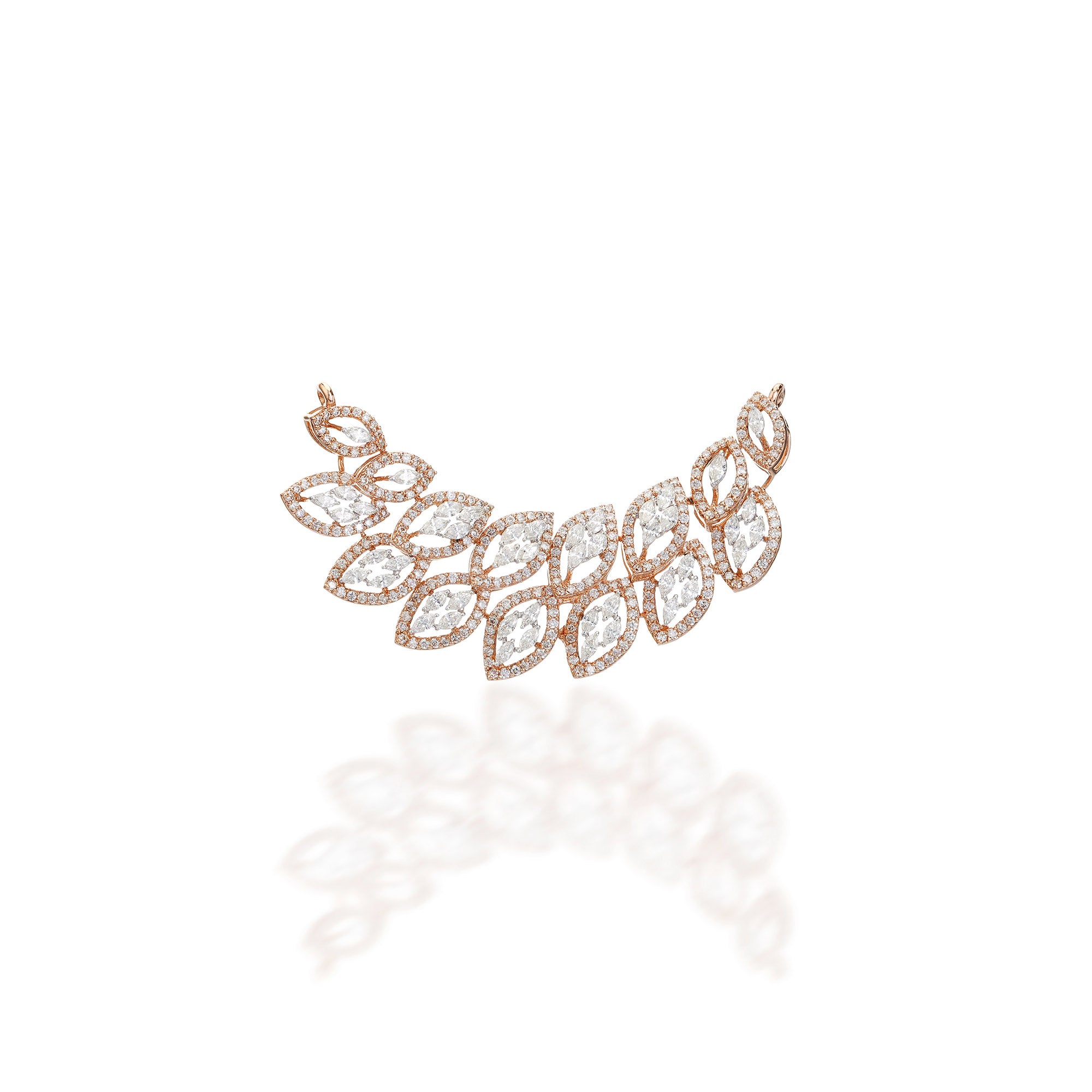 Timeless Leaves Diamond Pendent – Khanna Jewellers